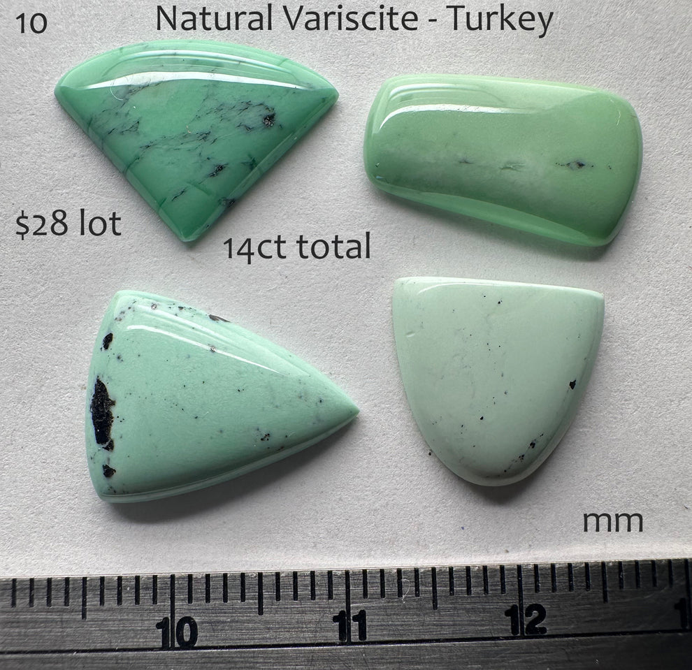 Variscite - Natural - Turkey - 14.7ct total – Rock Deco Diamonds and ...