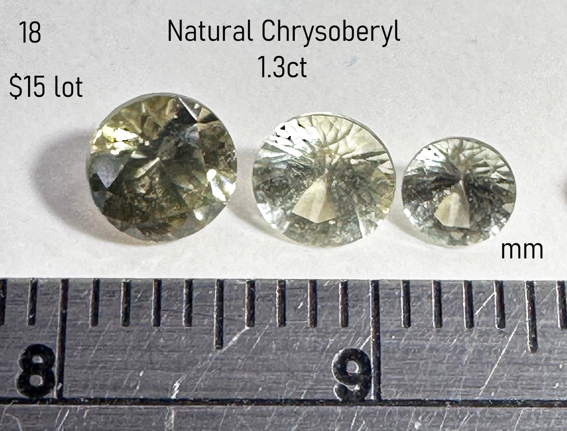 Chrysoberyl - Natural - Tanzania - 1.3ct total – Rock Deco Diamonds and ...